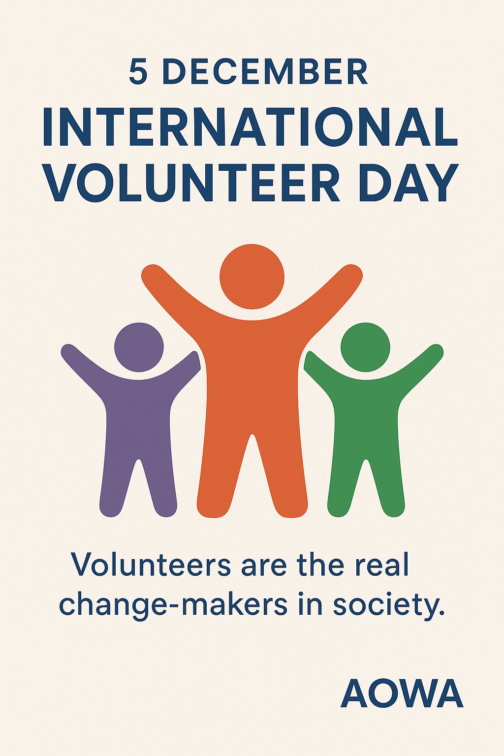 5 December – International Volunteer Day - AOWA